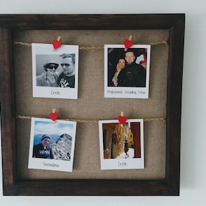 Wooden Peg Photo Frame - Etsy UK