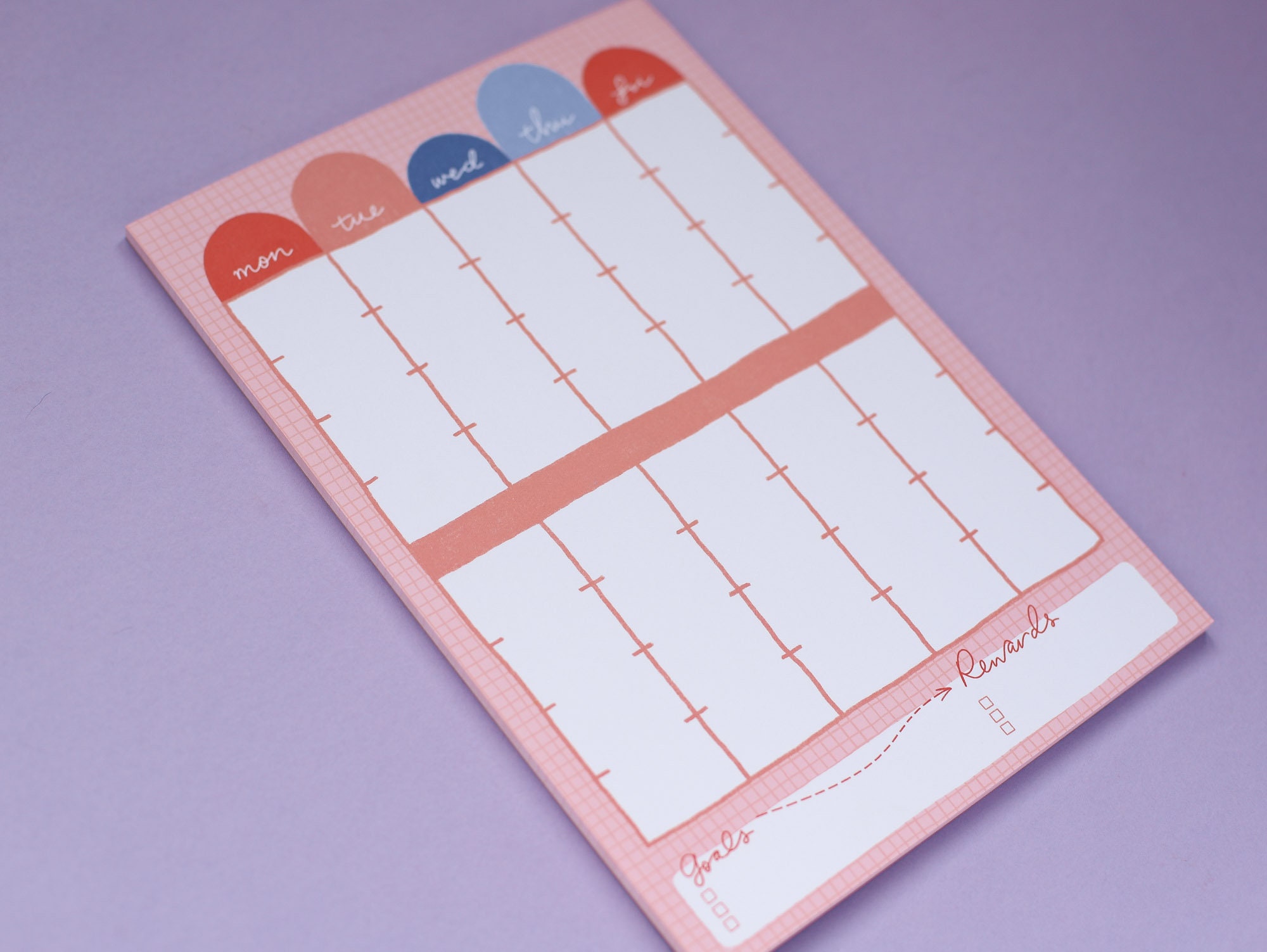 Weekly Schedule Pad A4 Desk Pad Open Timed Organiser | Etsy
