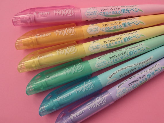 Pilot Pastel Highlighter - Japanese Frixion Erasable Hightlighter ...