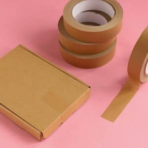 25mm Kraft Paper Parcel Tape Paper Sticky Tape Eco Tape - Etsy UK