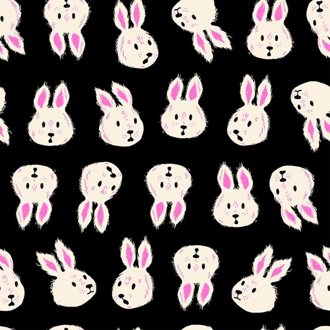 PRE-ORDER - Hello Alice Rushing Rabbit Print Black - Sarah Watts - Ruby ...