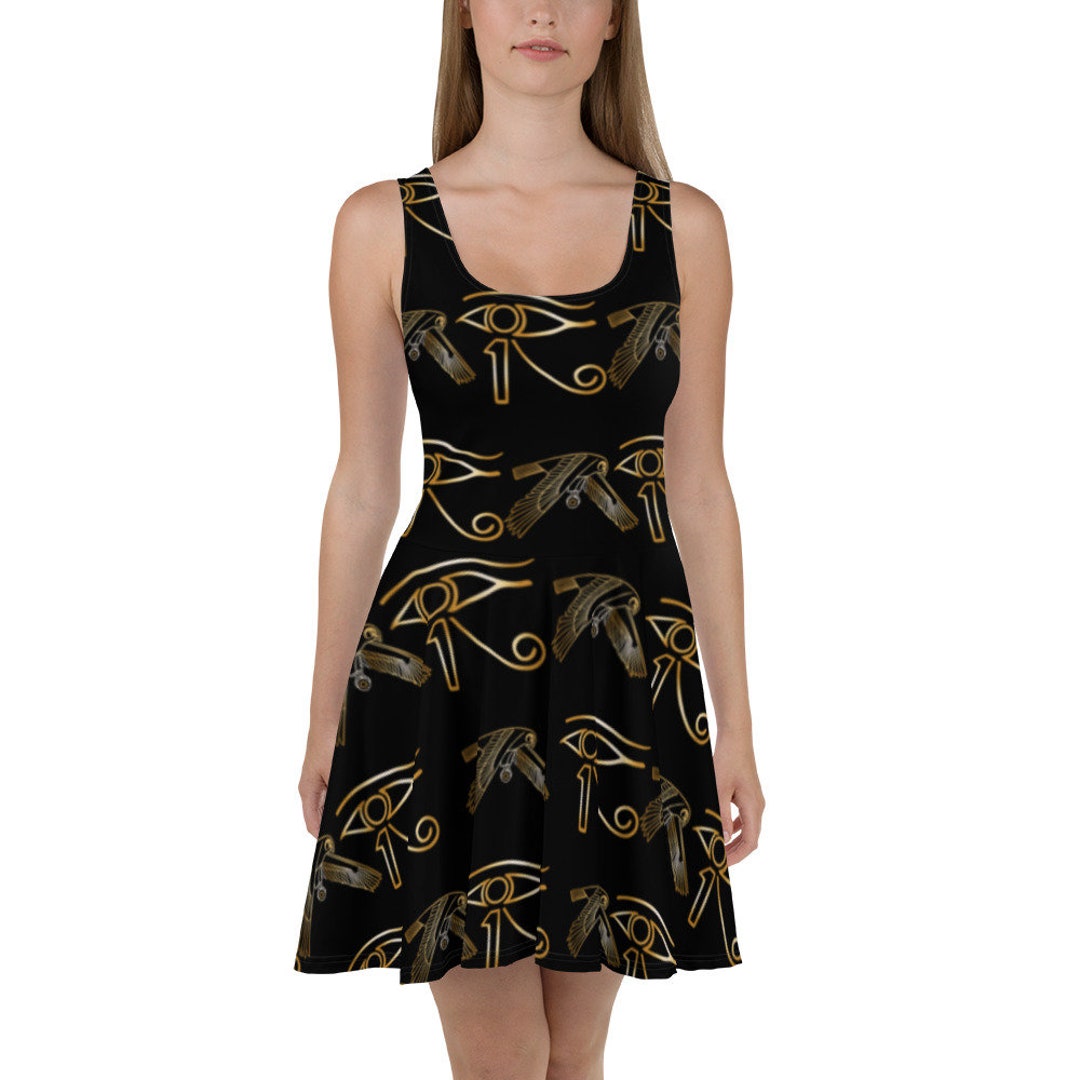 Egyptian Dress, Horus Dress, Eye of Horus Dress, Pineal Gland Dress ...