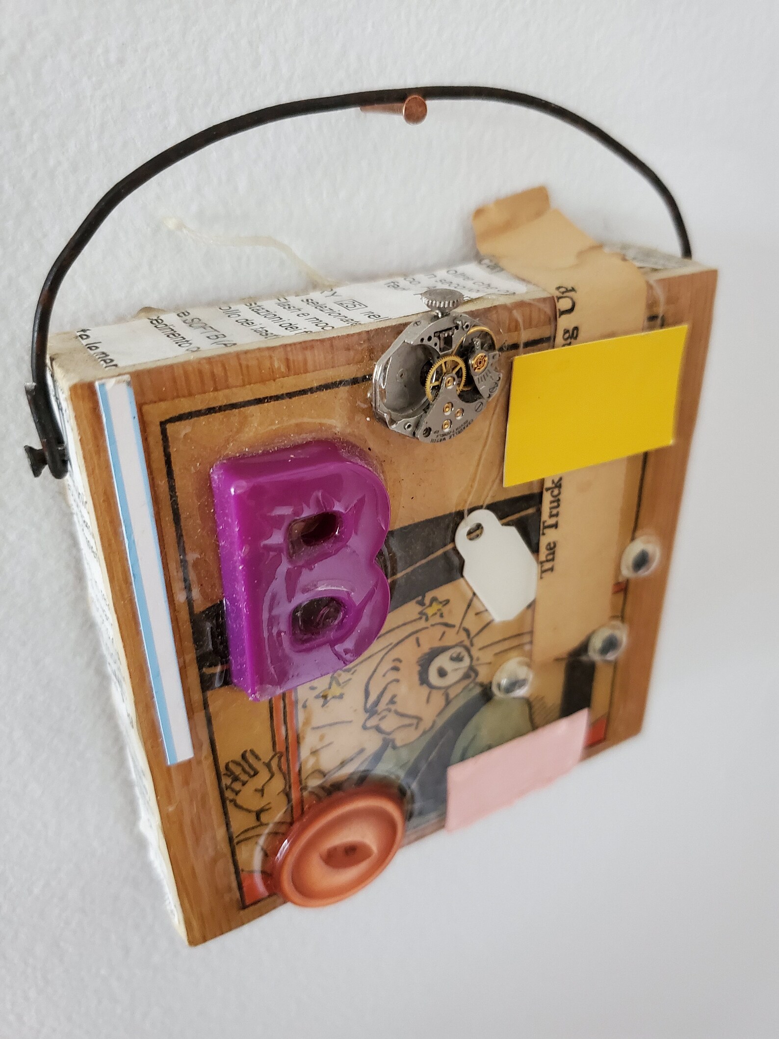 Found Object Assemblage/painting Titled: have You Lost - Etsy