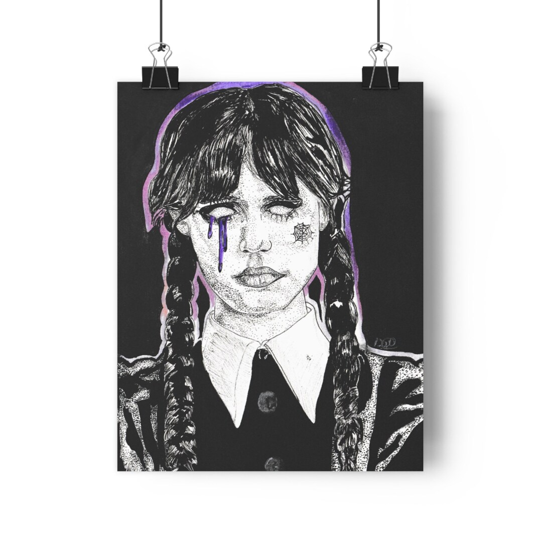 Wednesday Addams Paper Poster - Etsy