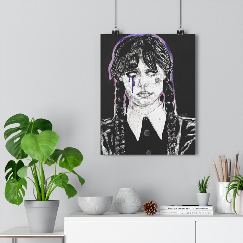 Wednesday Addams Paper Poster - Etsy