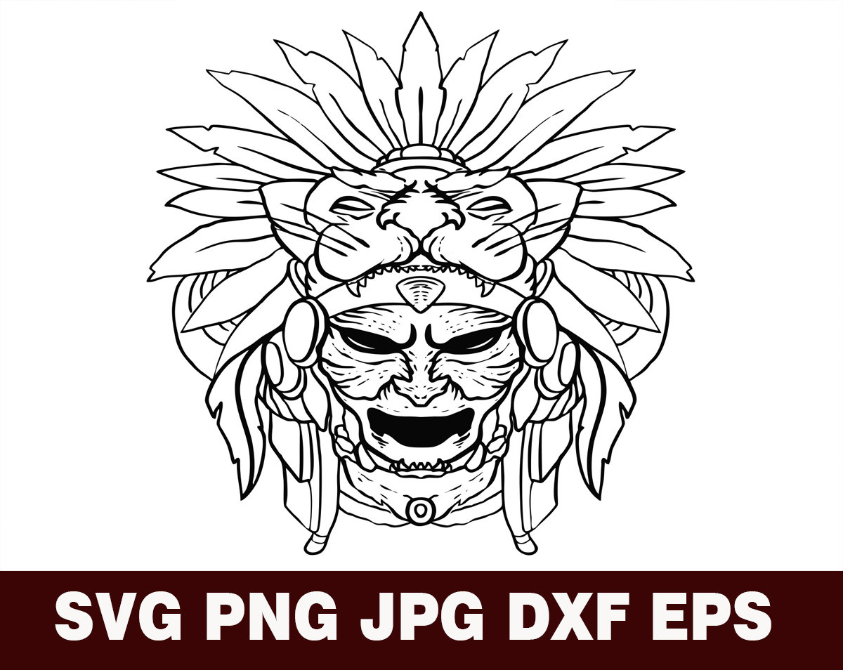 Aztec Warrior SVG Digital File Aztec Warrior for Printing on - Etsy