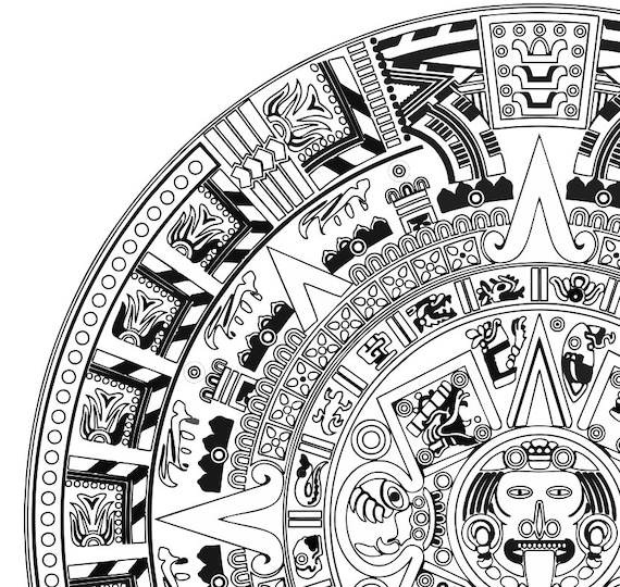 Aztec Calendar Vector
