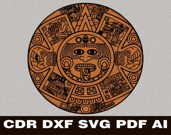 Aztec Calendar Svg - Etsy