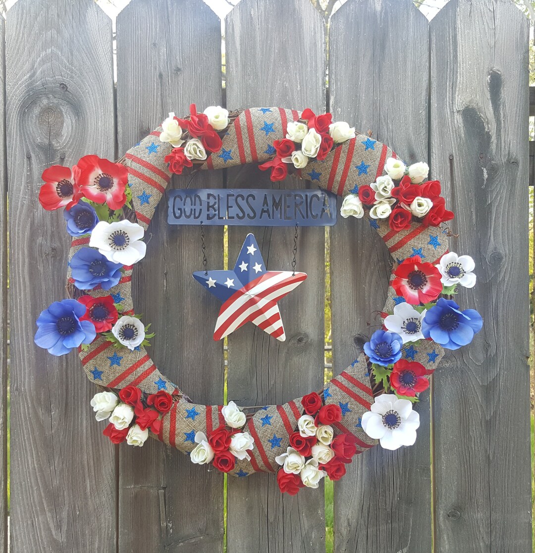 Patriotic/ Memorial Day/ Independence Day/ Red White Blue/ Rustic ...