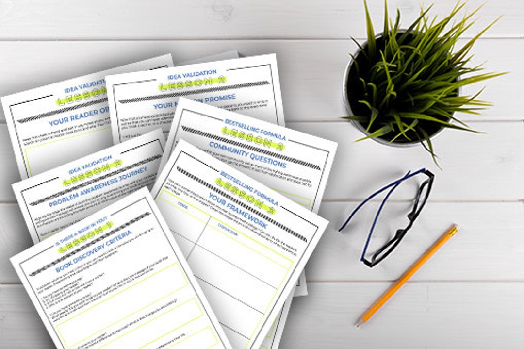 Non-fiction Book Planner With Word Count Tracker and Goal Planner Bonus ...