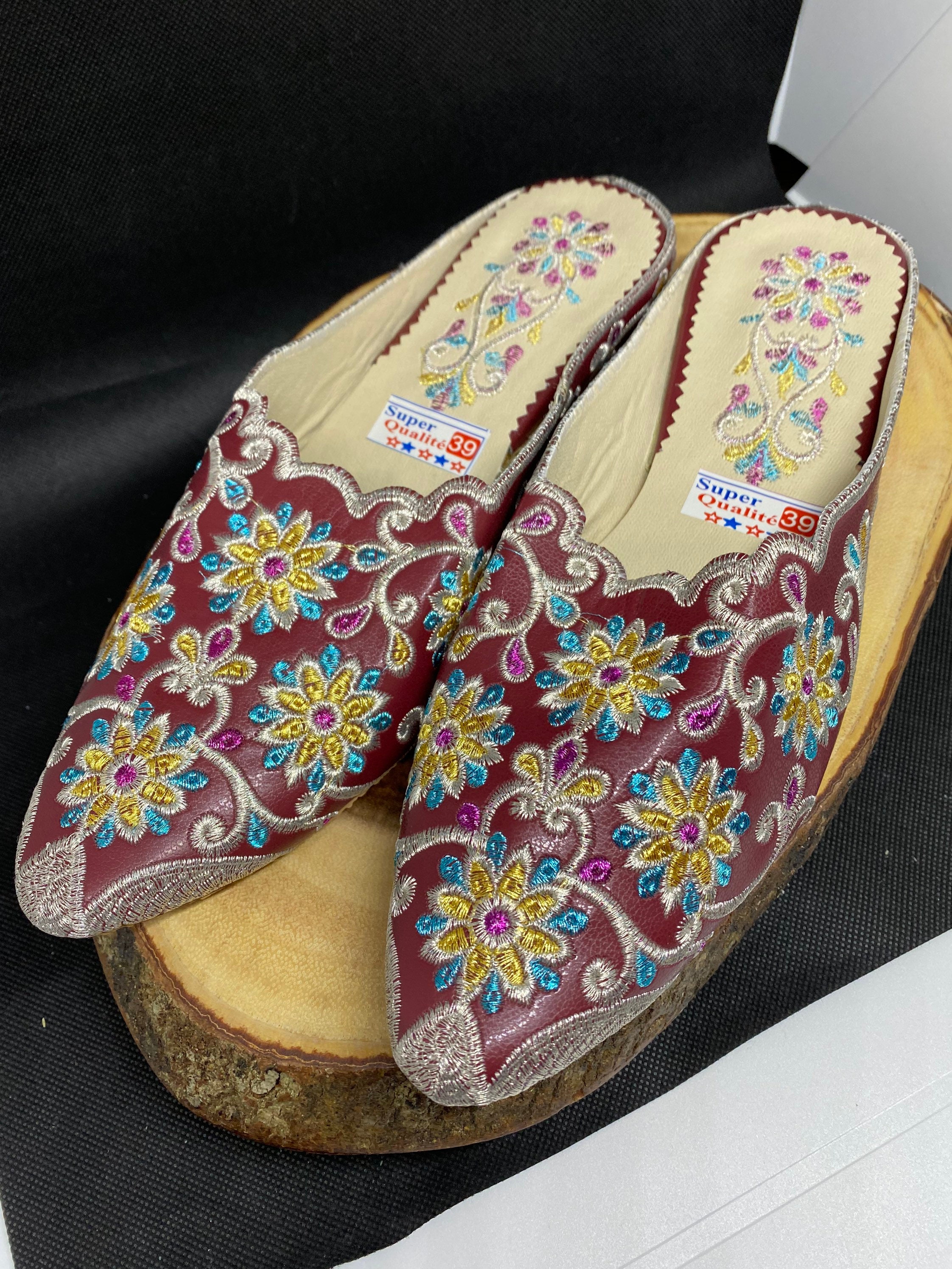 Moroccan Slipper Babouche Multi Color - Etsy