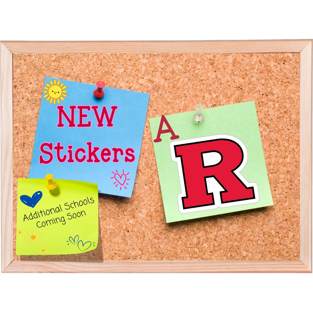 Rutgers Stickers Laptop Stickers College Stickers Water Bottle Stickers ...