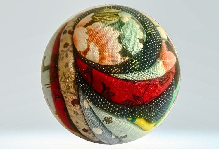 Kimekomi Medium Size Ball, Kimekomi Multicolor, Japanese Kimekomi Art ...