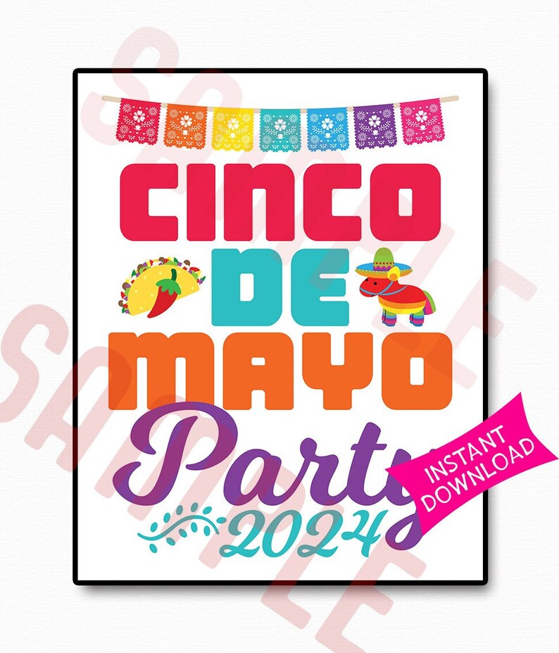 Cinco De Mayo 2024 Printable | 5 De Mayo 2024 Party ~ Cinco De Mayo ...