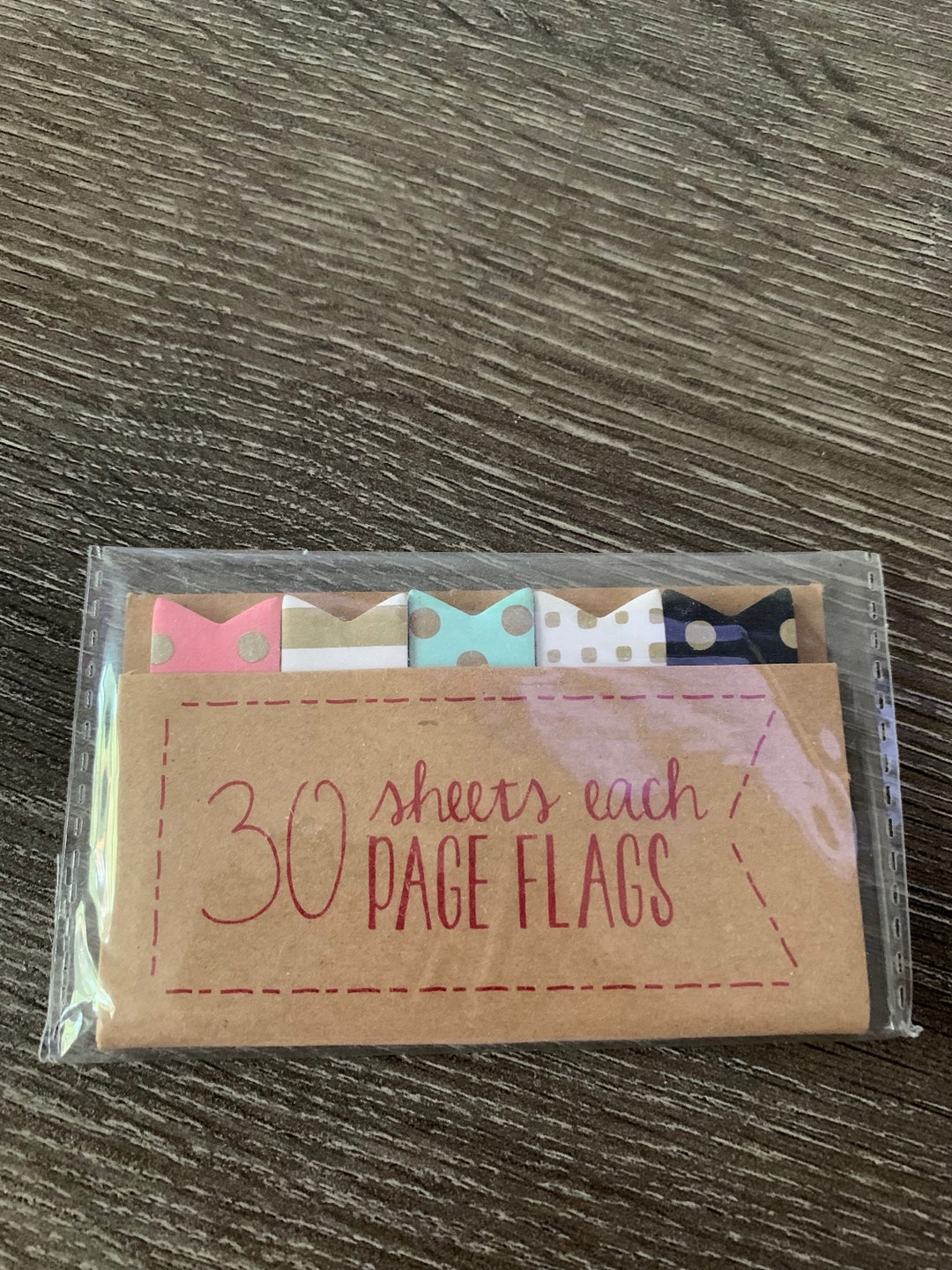 Target Dollar Spot Page Flags. 30 Sheets Each. Polka Dots, Stripes ...