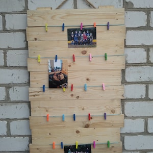 Photo Boards With Clips, Children Photo Board, Large Verticl Photo ...