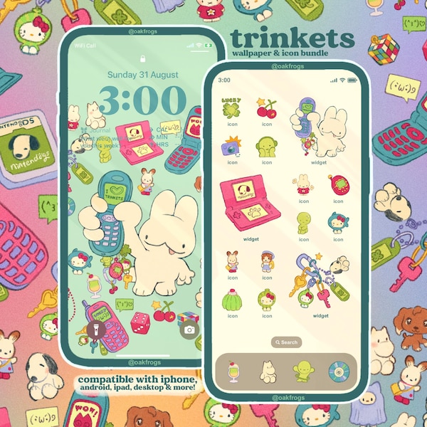 Drawn Phone Wallpaper - Etsy UK