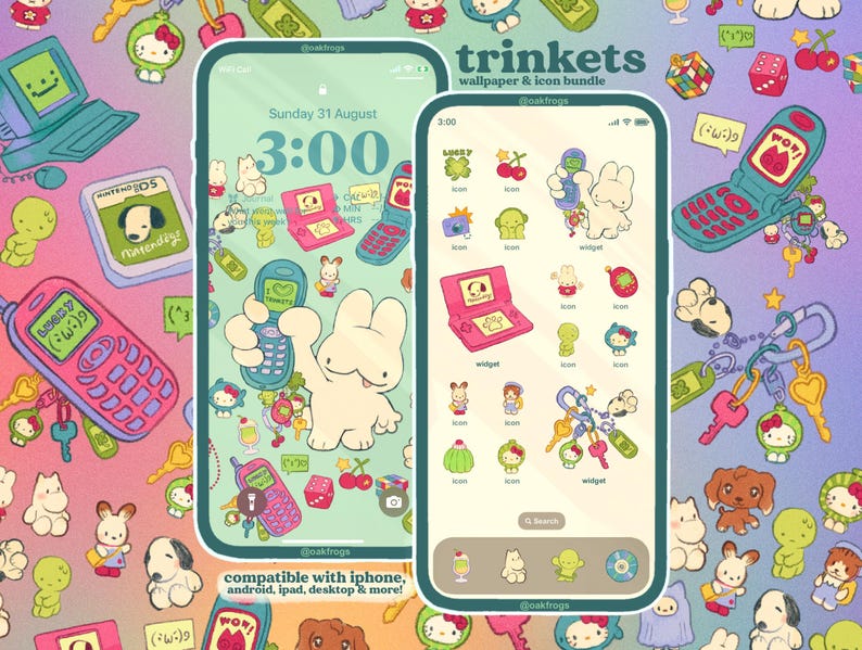 Trinkets Icon Pack Ios iPhone iPad Tablet Android Desktop Wallpaper ...