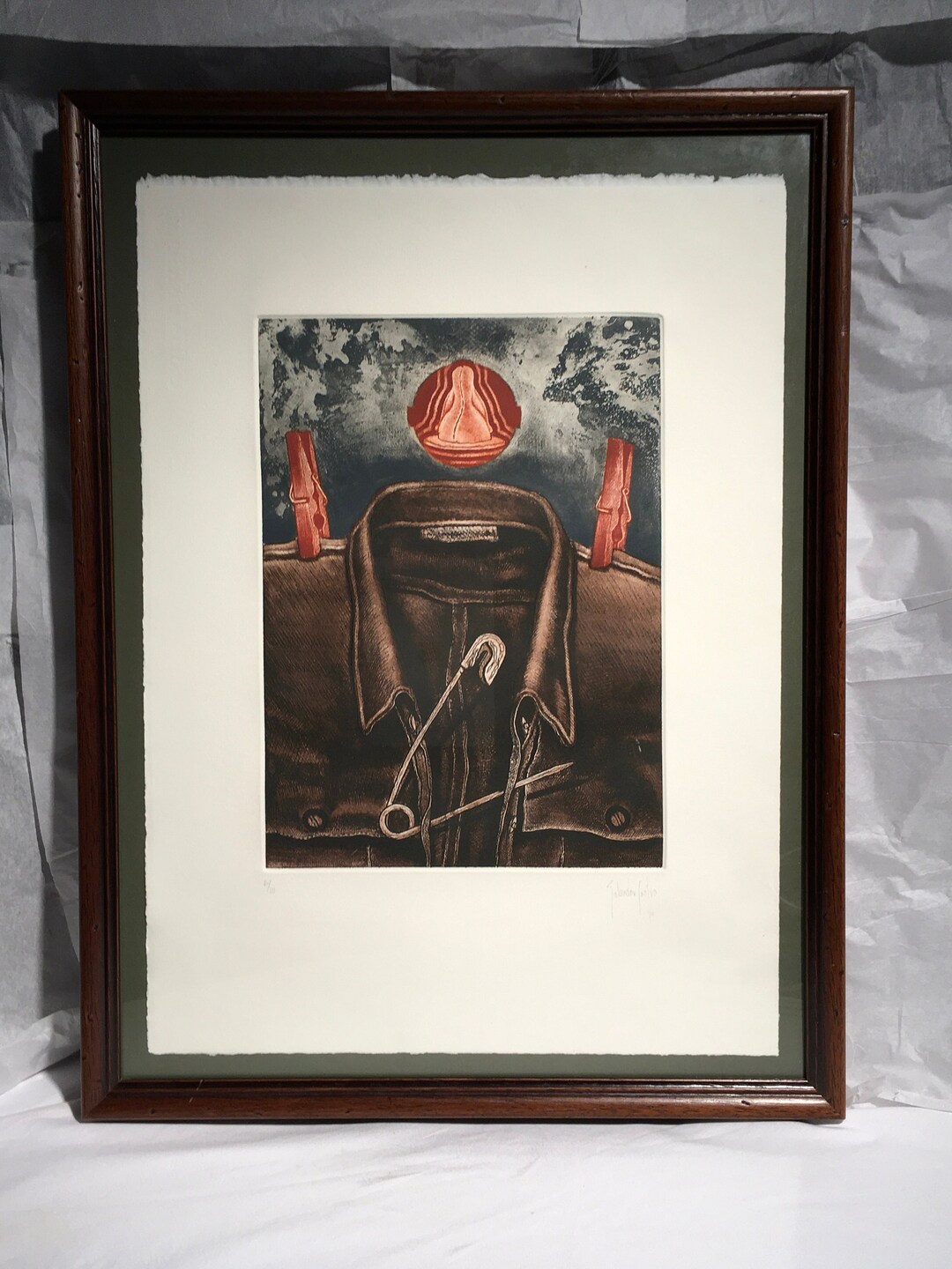 Original Etching on Artist Rag Paper- Salvador Forturo -1990 (IMPORTANT ...