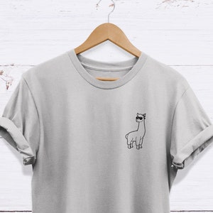 Cute Alpaca Shirt, Alpaca Lover Gift, High Quality Never Fading Unisex ...