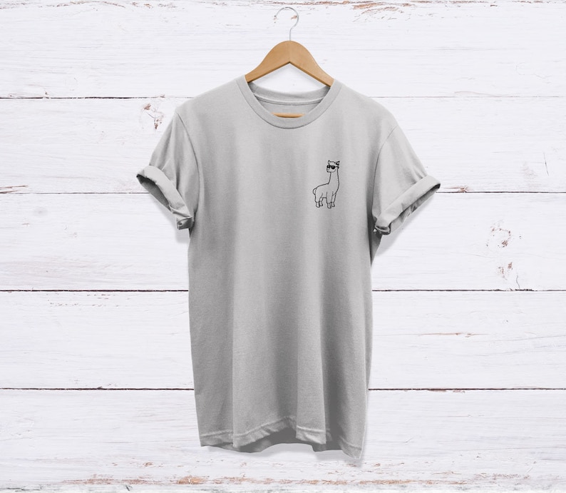 Cute Alpaca Shirt, Alpaca Lover Gift, High Quality Never Fading Unisex ...