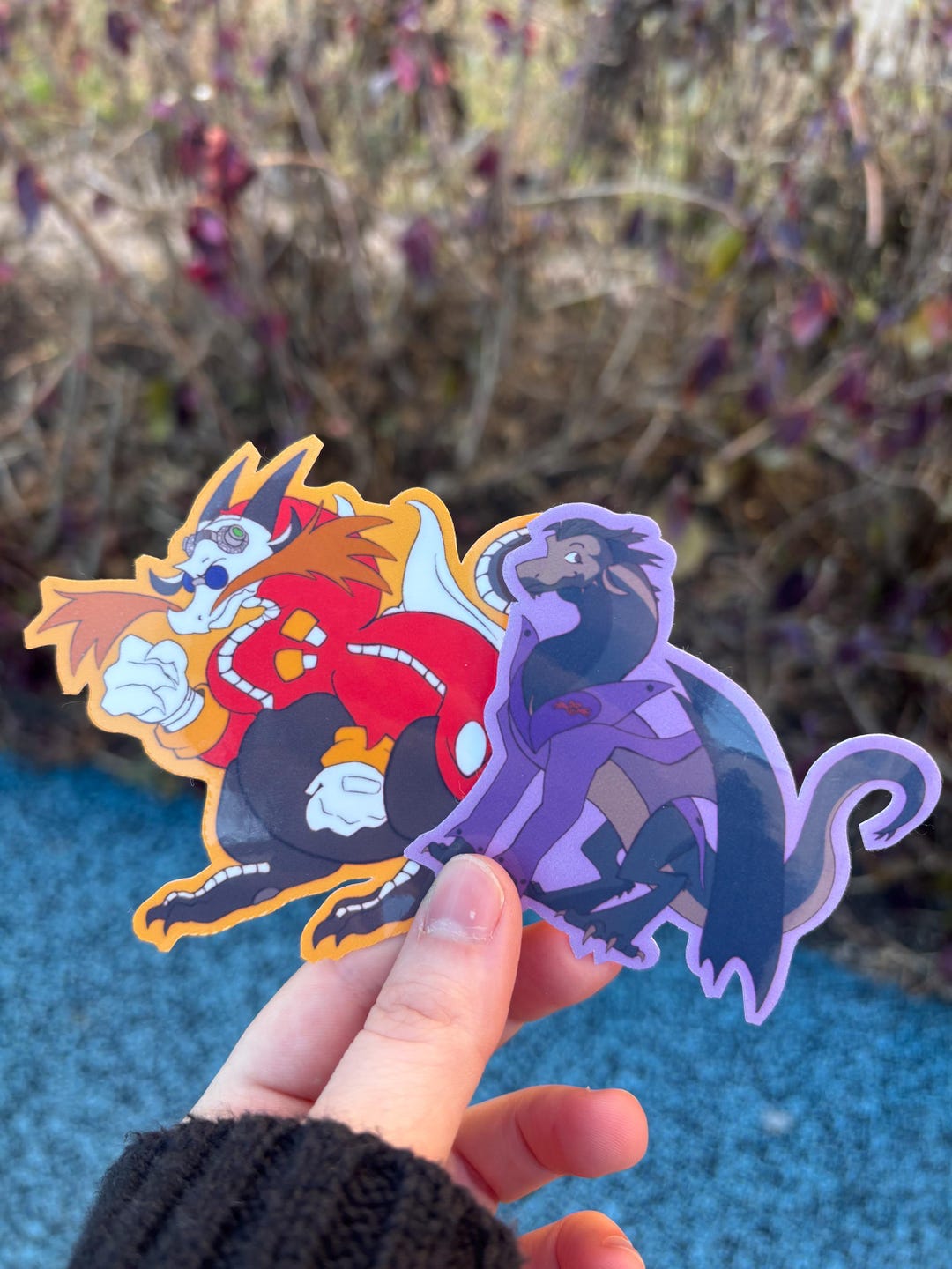 Eggman and Agent Stone Dragon Stickers - Etsy