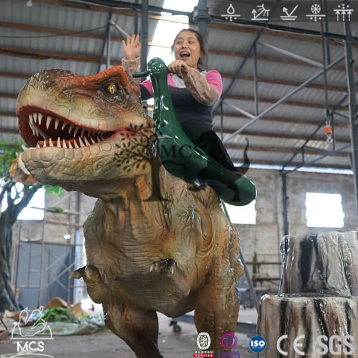 Jurassic Park The T Rex Dinosaur Ride For Sale To Your Nearest Etsy