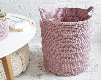 Laundry Hamper Crochet - Etsy