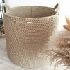 Large Rope Basket for Storage, Modern Home Basket - Etsy