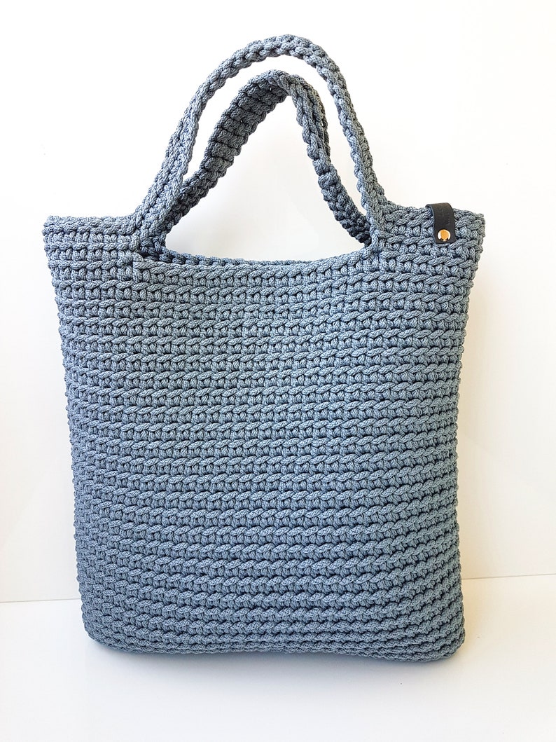 Hand crochet knit shoulder bag Hand woven handbag Women knit | Etsy