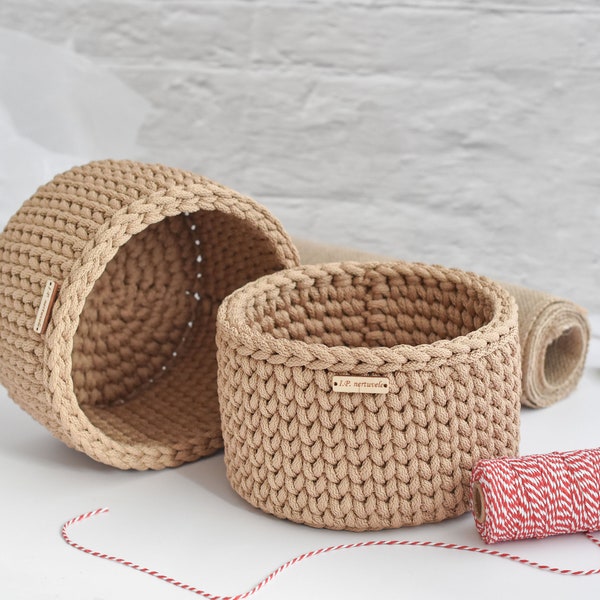 Crochet Storage Bin - Etsy