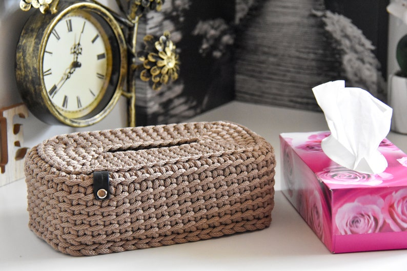 Napkins holder Crochet tissue box cover Crochet home decor | Etsy