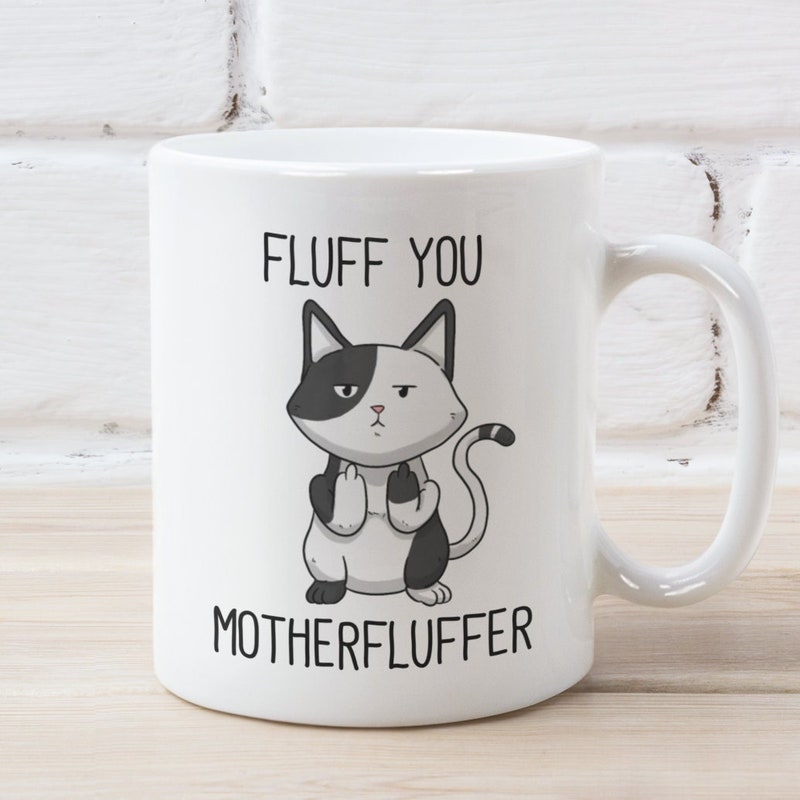 Middle Finger Cat - Etsy