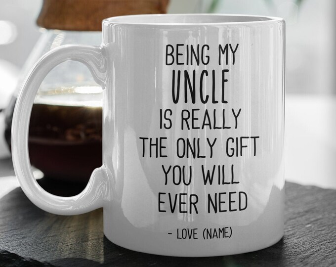 Dear Uncle, Thanks for Being My Uncle, Uncle Gift, Uncle Travel Mug - Etsy