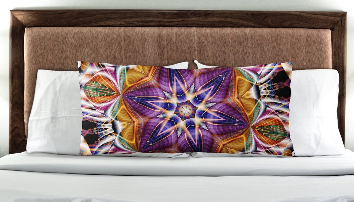 Mandala Pillows Custom Body Pillow Case Long Lumbar Pillow - Etsy
