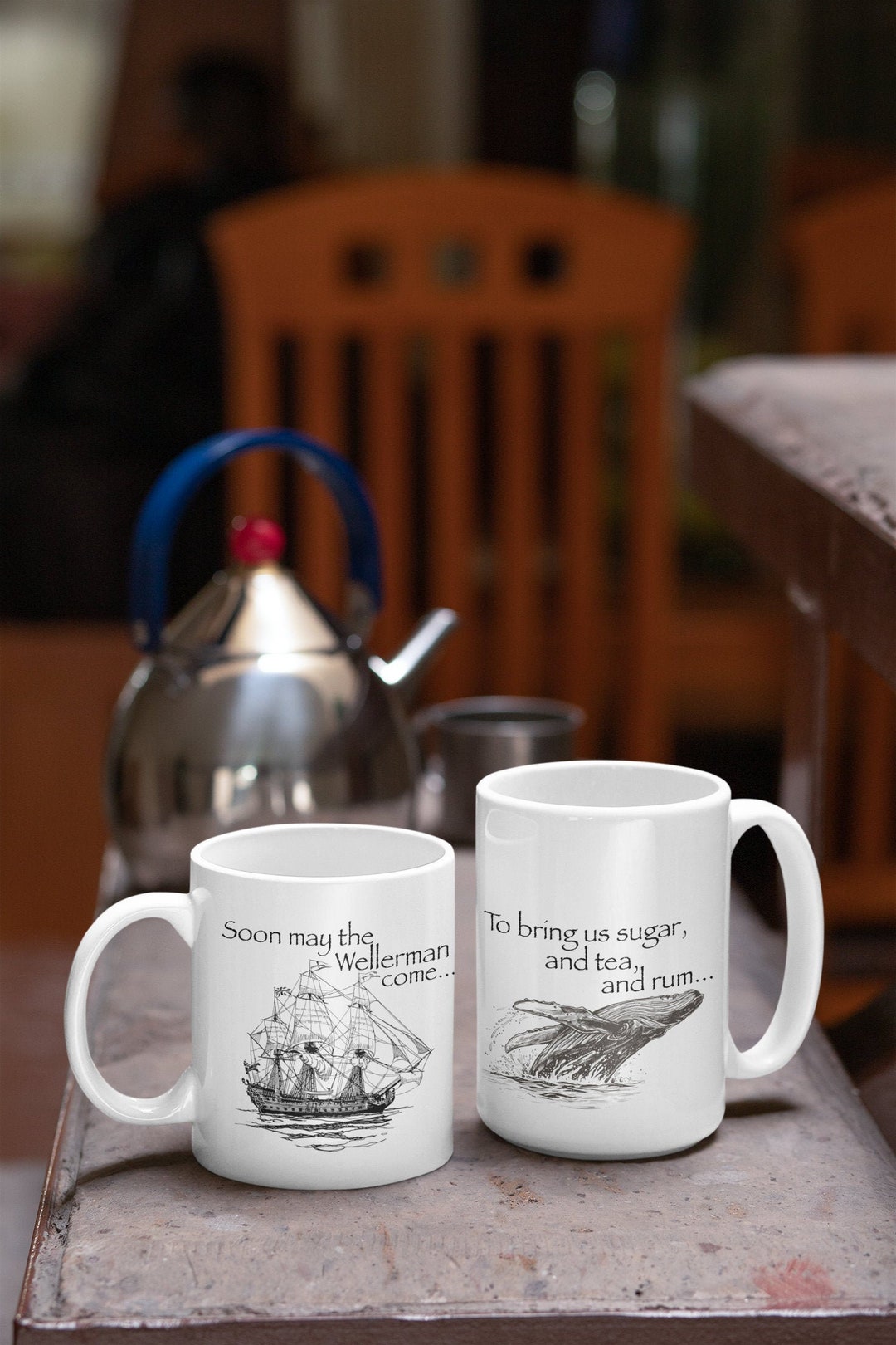 The Wellerman Sea Shanty Vintage Ship Coffee Mug, Billy of Tea Whaling ...
