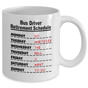 Retirement Gift for A School Bus Driver, Bus Driver Gift Appreciation ...