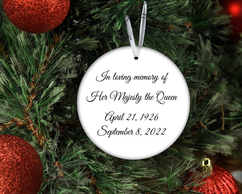 Queen Elizabeth II in Loving Memory Gift Queen Ornament - Etsy