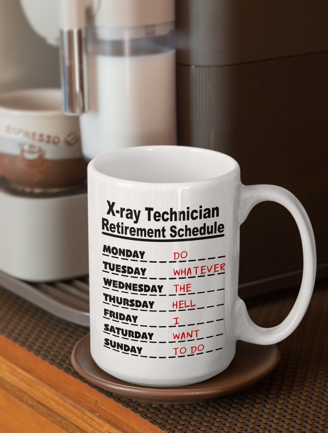 Xray Tech Medical Staff Retirement Mug, Radiology Technician Assistant ...