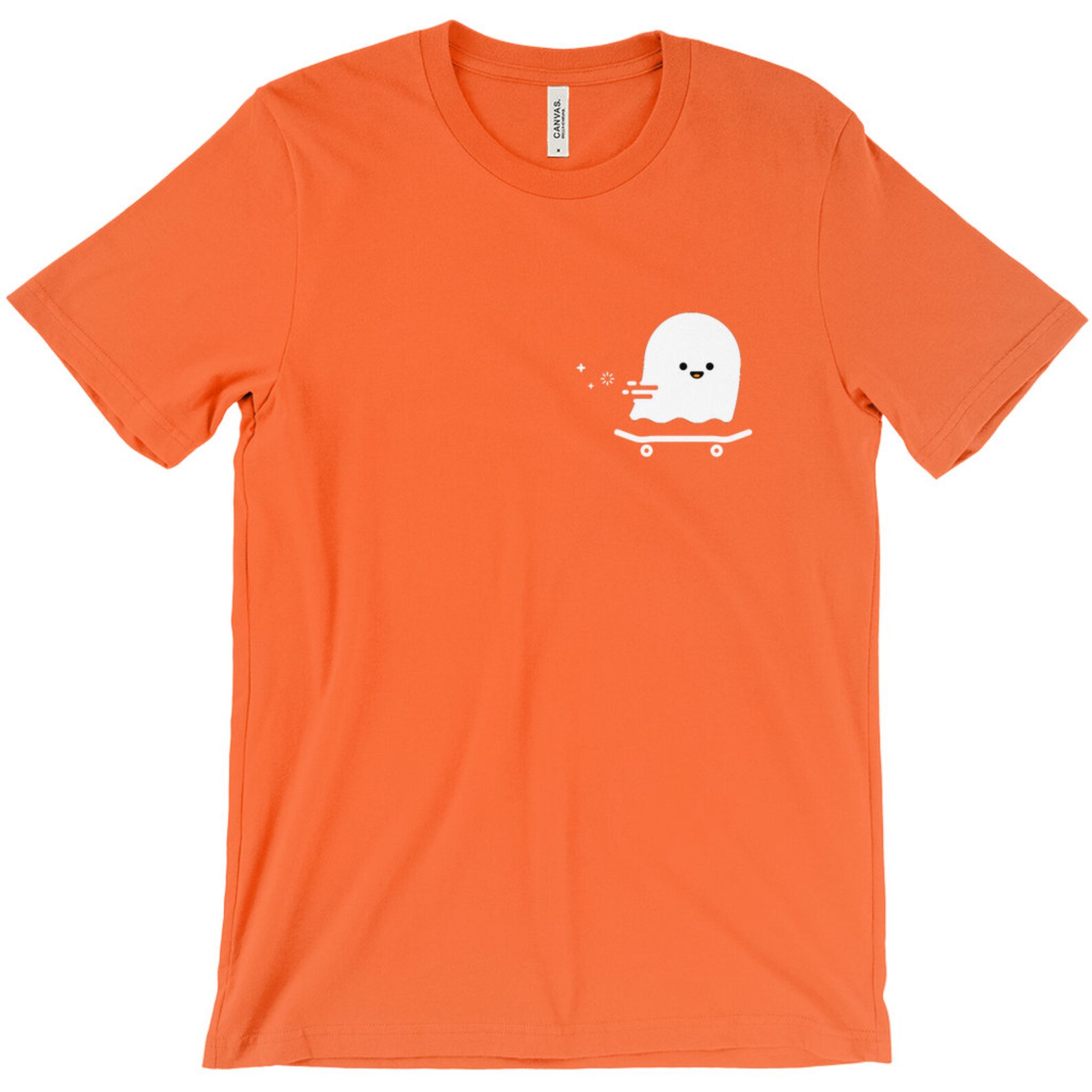 Cute Ghost Skateboarder Shirt Ghost Pocket Shirt Halloween - Etsy
