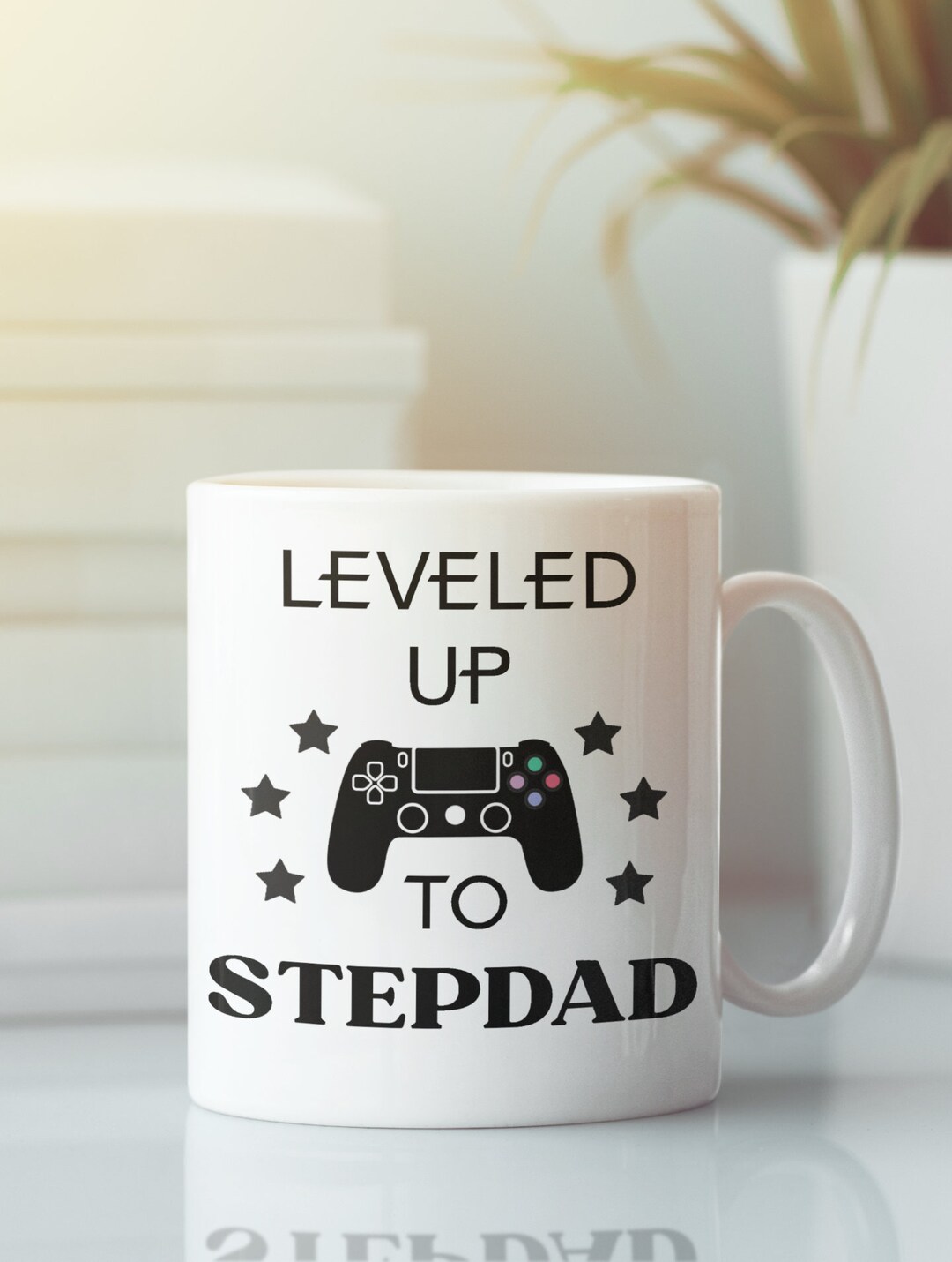 Step Dad Fathers Day Gift Level up Video Game Cup, Bonus Dad Gifts From ...