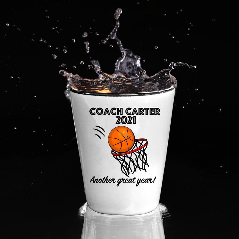 Basketball Gifts Custom Shot Glasses Sports Gifts, Basketball Coach ...