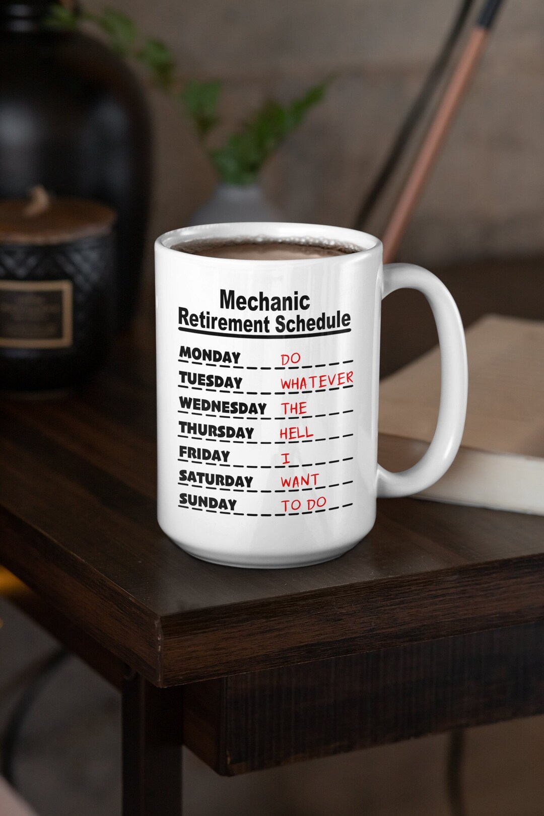 Mechanic Retirement Schedule Employee Gift, Gifts for Mechanic Coffee ...