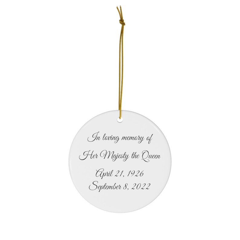 Queen Elizabeth II in Loving Memory Gift Queen Ornament - Etsy