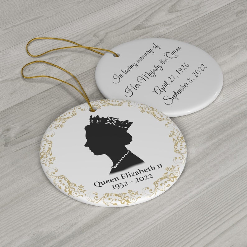 Queen Elizabeth II in Loving Memory Gift Queen Ornament - Etsy