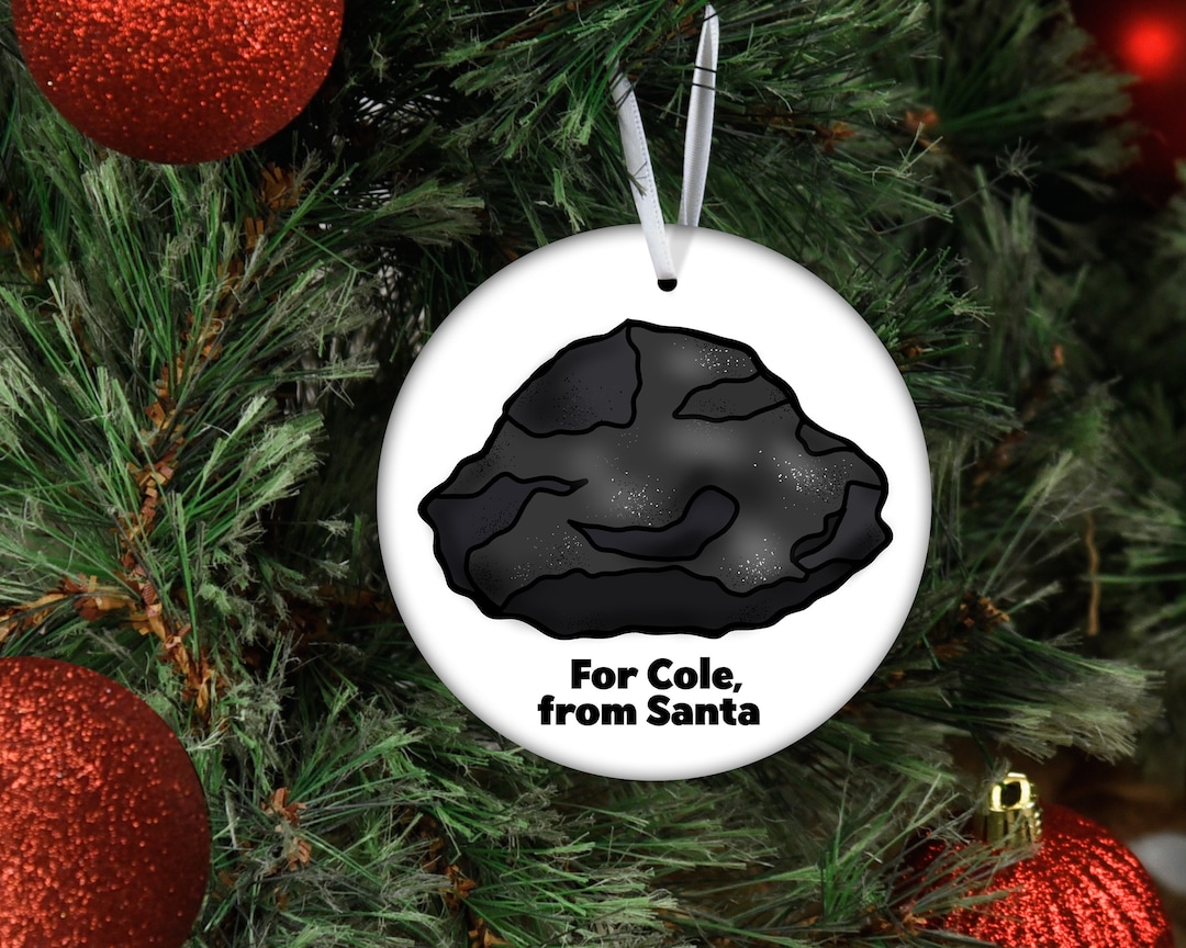 Lump of Coal Naughty Holiday Gag Gift Personalized Name, Coal for ...