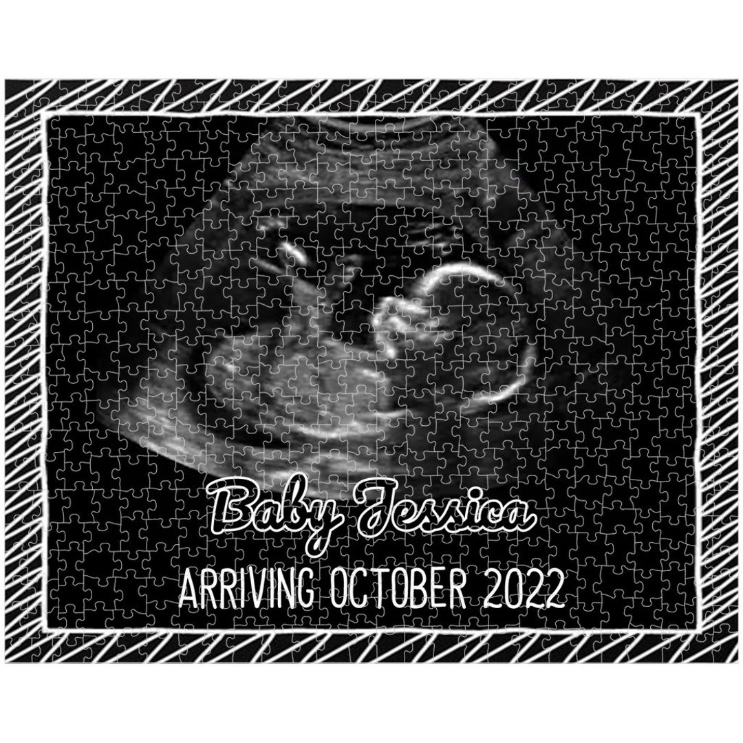 Ultrasound Gift Custom Puzzle From Photo, Pregnancy Reveal Puzzle for ...