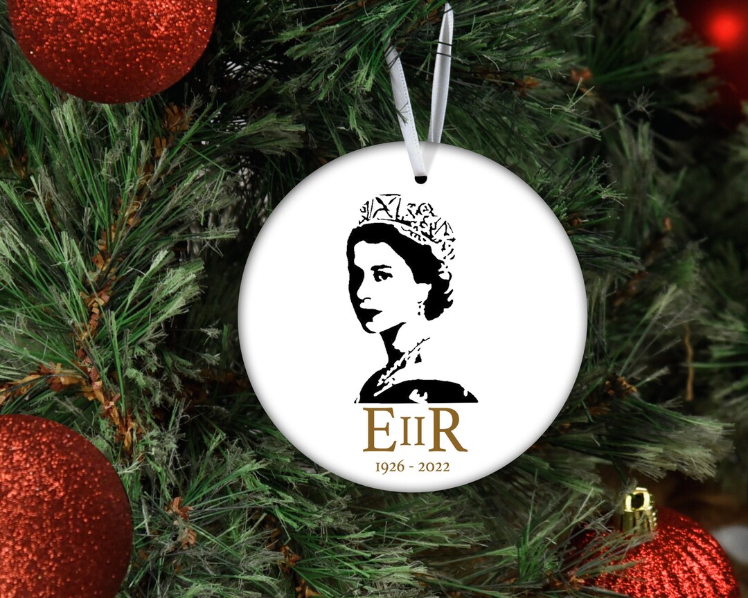 In Loving Memory Queen Elizabeth II Christmas Tree Ornament, Her ...