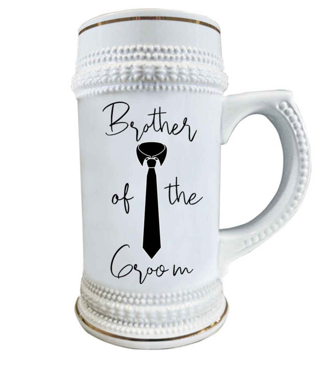 Brother of the Groom Custom Beer Mug Tankard Custom Wedding Gift, Thank ...
