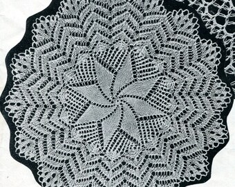 Knit doily patterns | Etsy